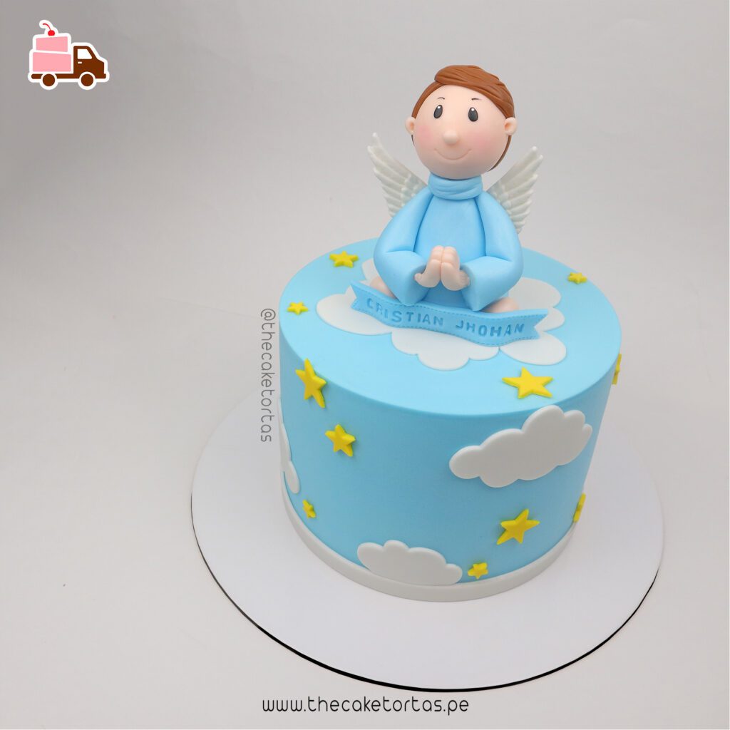 Torta Bautizo 3 Angelito - The Cake Tortas