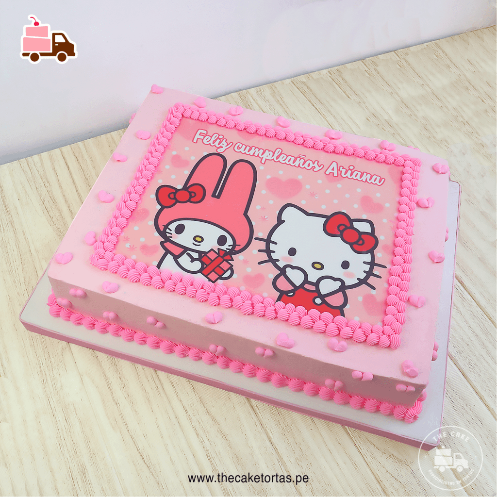 Foto Torta Rectangular Hello Kitty - The Cake Tortas