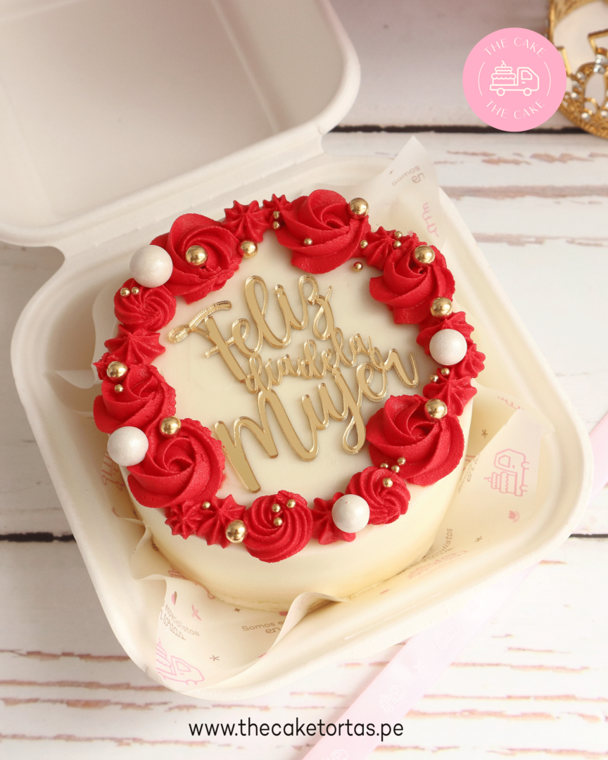 Lunch Box Cake Feliz Día De La Mujer - The Cake Tortas