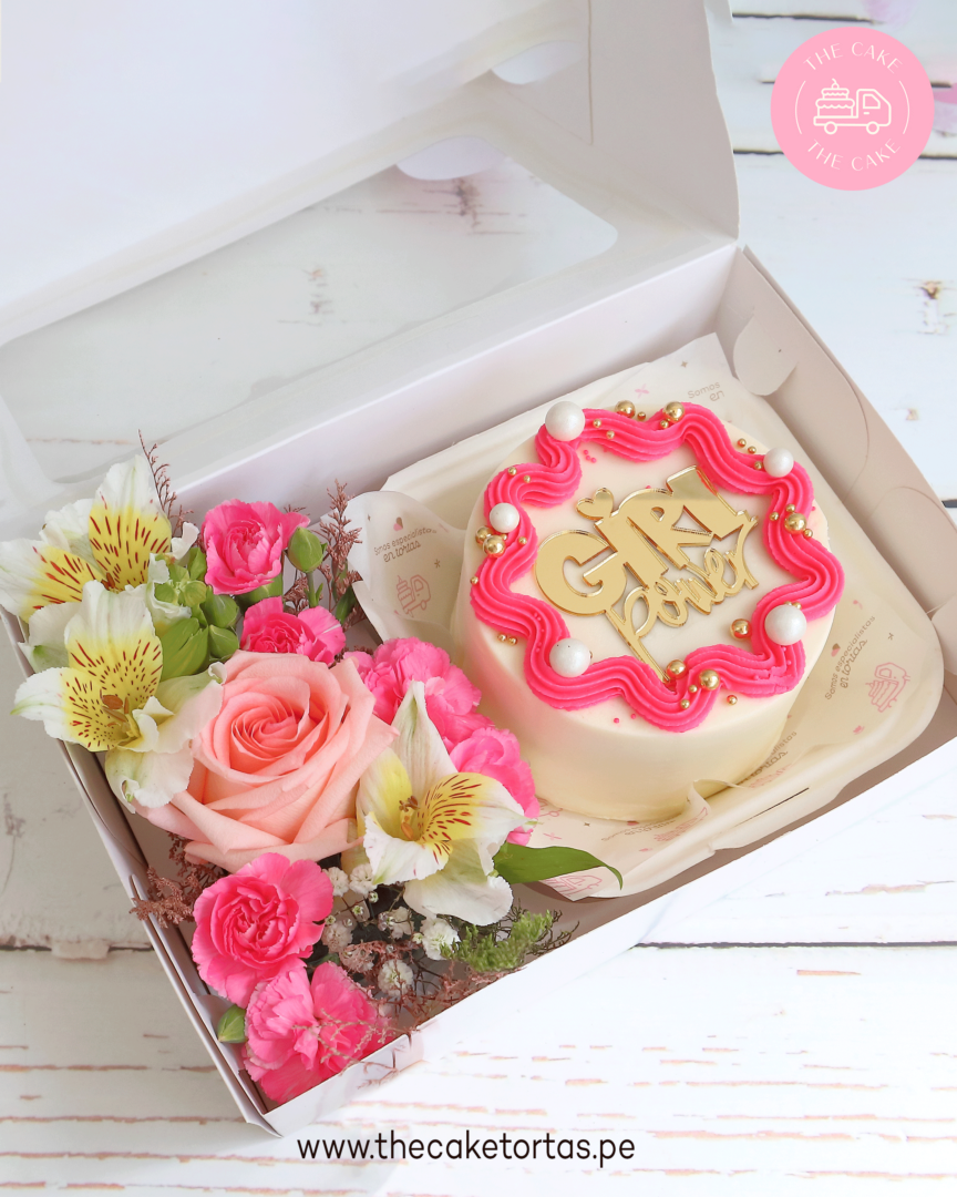 Lunch Box Cake Floral - The Cake Tortas